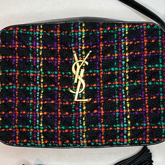 Yves Saint Laurent | Bags | Ysl Monogram Tweed Lou Camera Bag Nwt ...
